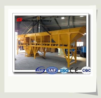China 8.1KW concrete het groeperen van de machine4*25000 Zand en vultrechter capaciteit Te koop