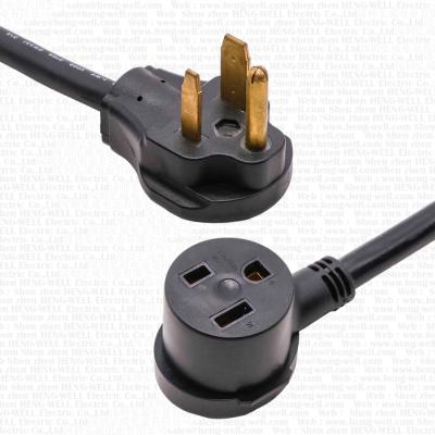 China HENG-WELL 50 Amps Welder Power Extension Cord NEMA 5-50P to 5-50R SJTW 14/3 12/3 10/3 8/2+10/1 Gauge for Welding Machines for sale
