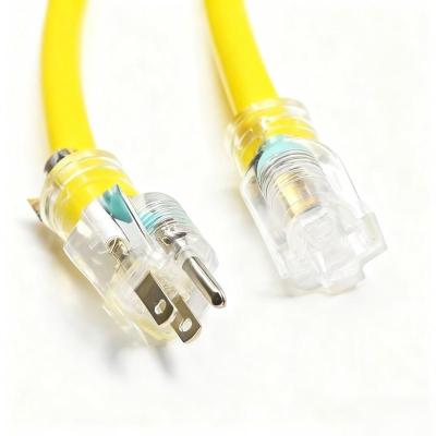 China NEMA 5-15P to 5-15R US Retractable Cord | 50ft 16AWG 125V Copper SJTW Waterproof Outdoor Heavy Duty Extension Cable for sale