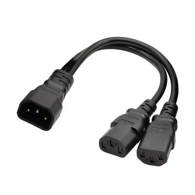 China 0.3M ENEC Power Cable Y Splitter C14 to 2 C13 Extension Cord 10A 250V for Power Supply Expansion Multiple Devices for sale