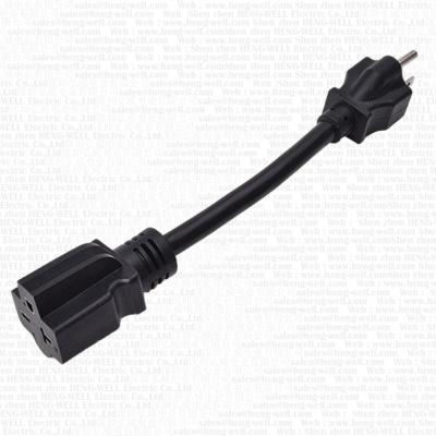 中国 HENG-WELL 10フィート電源延長コード Nema 6-20P/6-20R 10フィート、220/250V 14 AWG、UL規格3極 SJTWケーブル用 販売のため