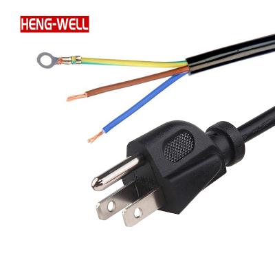 China High Quality Open-Ended 15A NEMA-15P 3 Phase Plug Power Cable for Laptop Power Cord Making Machine for Consumer Electronics for sale
