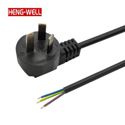 China HENG-WELL Custom 3 Pin AC Power Cord Stripped/Tinned Ends for LED TV/Monitor and Computer Consumers Electronics for sale