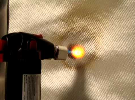 18OZ Heat Resistant Silica Cloth High Silica Fiberglass Cloth Used For Smoke Door Heat Insulation Pad 0