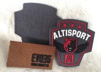 China Fashionalbe Custom 3D Rubber Logo Patches , Injection Sew On T Shirt Patch supplier China Fashionalbe Custom 3D Rubber Logo Patches , Injection Sew On T Shirt Patch supplier