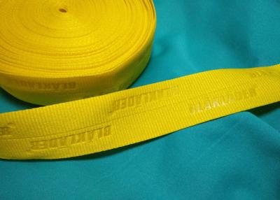 China 100% Polyester / Nylon gestricktes, gefaltetes elastisches Band mit embossed Logo zu verkaufen