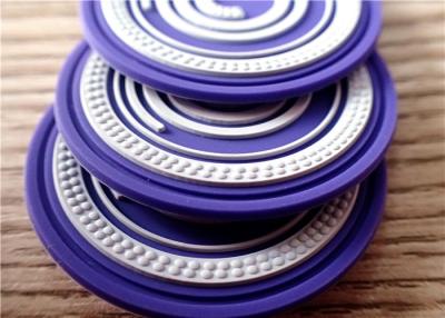 Cina Patch di silicone circolare a doppio colore con logo di marca in rilievo 3D in vendita