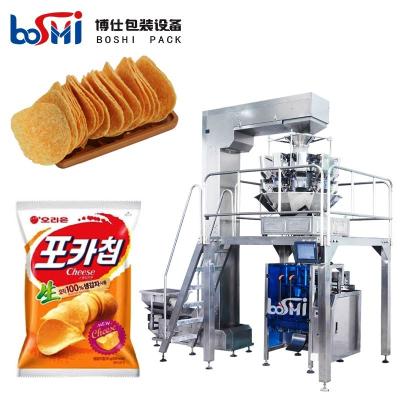 China Corn Chips Snack Automatic Bag Weighing And Filling Machine Multifunctional for sale