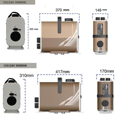 중국 트럭 에어 주차 디젤 히터 모두 한 장 2kw 5kw 12v 판매용