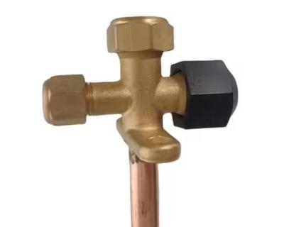 China 1/4 3/8 1/2 5/8 3/4 Copper Service Valve for Air Conditioner & Refrigeration AC Split Valve for sale