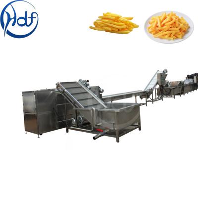 China Industrial Small Scale Finger Potato chips Making Machine Frozen French Fries Making Machine Potato Chips Production Line for sale
