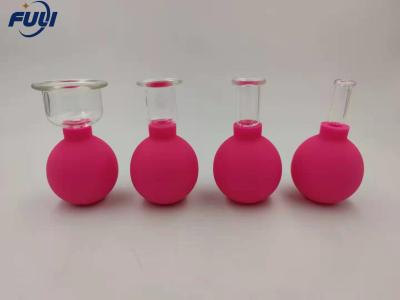 중국 4Pcs PVC 실리콘 글라스 얼굴 진공 흡착 마사지는 주름 제거제 얼굴 상승을 잔 모양으로 만듭니다 판매용