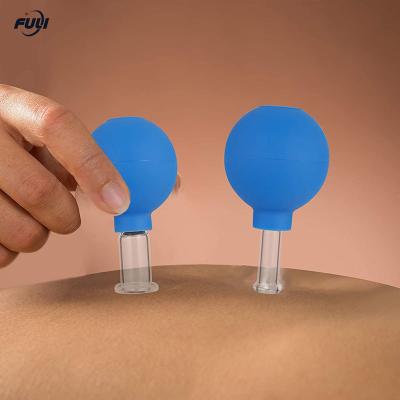 중국 4 pcs 고무 부항 진공 중국어 부항 치료 셀룰 라이트 치료 마사지 흡입 부항 장치 판매용