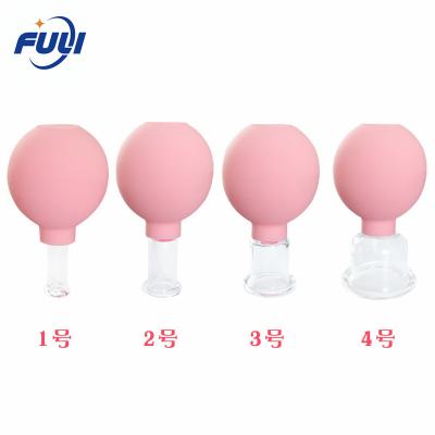 중국 4 pcs 맞춤형 의료 기기 cuppings 세트 바디 안티 셀룰 라이트 실리콘 진공 마사지 흡입 cupping 치료 판매용
