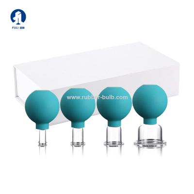 Chine Ensemble mettant en forme de tasse de thérapie de silicone de 4 PCs, massage facial de Kit Anti Cellulite Cups For de tasse de massage de vide de visage d'oeil à vendre