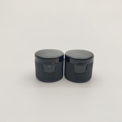 中国 黒く小さい縞化粧品のトナーびんのための18/410のプラスチック フリップ上の帽子 販売のため