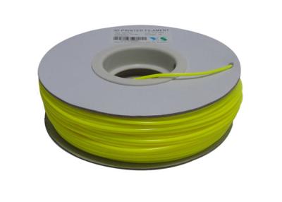 China Amarelo do filamento da impressora do PLA 3D da dureza 3.0mm, filamento do plástico do PLA à venda
