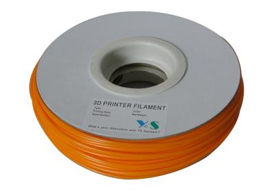 China 3 filamento da impressora do PLA 3D do milímetro, materiais de consumo da impressão 3D alaranjados à venda
