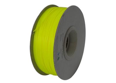 Cina filamento della stampante di PLA 3D di 1.75mm per la stampante di FDM 3D, giallo fluorescente in vendita