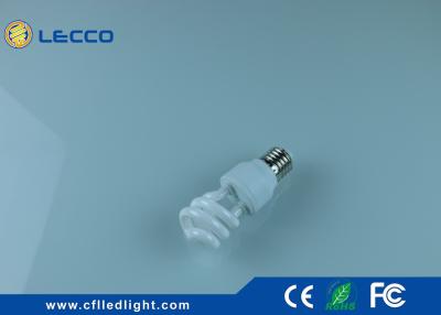 Cina Mezze lampadine a spirale 6400K CFL del risparmiatore di energia T3 una base di alluminio nichelata da 9 watt in vendita