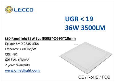 Cina Raffreddi le luci bianche 3500LM, dello schermo piatto LED luci di pannello per soffitti principali 600x600 in vendita
