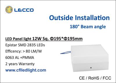 Cina Dimagrisca le luci bianche 12W 80 angolo d'apertura 180° W/di LM dello schermo piatto LED in vendita