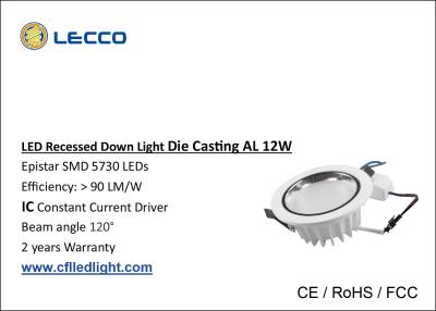 China Ningún parpadeo LED ahuecó Downlight, techo llevado Downlights 100 LM/W de la cocina en venta