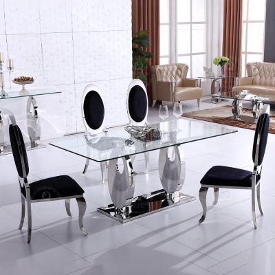 Cina 160x90x75cm ha temperato la mobilia domestica 0.12m3 del tavolo da pranzo di vetro in vendita