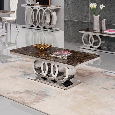 China 130x70x45cm SS Marmorplatte-Wohnzimmer-Tabellen Couchtisch-20mm zu verkaufen