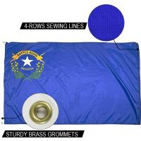 Quality State Of Nevada Flag 3x5 Ft Outdoor Dupont Heavy Duty Nylon US Flags Brass Grommets for sale