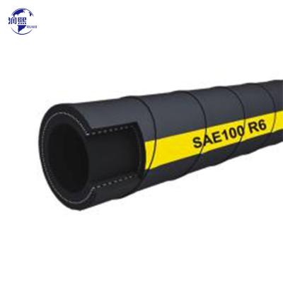 Cina Push Lok Single Fiber Flexible Braided Rubber Hose resistente all'olio SAE100 R6 EN854 1TE in vendita