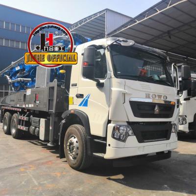 China JIUHE BRAND Betonmachines 38m Betonpomptruck 38X-5Z met 6x4 Sinotruk chassis Te koop