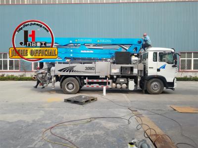 China JIUHE 30m HB30K Kleinbetonpumpe Dieselfahrzeug 230*1600mm 25Zeit/Min 100cbm/H Eruo III 100m3 zur Verfügung gestellt zu verkaufen