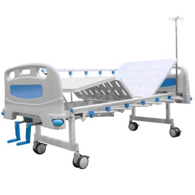 Cina Metal Hospital Furniture Supplies Manual 2 Crank Hospital Bed With Mattress in vendita