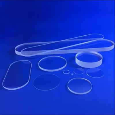 China Customize Different Sizes Fused Silica Quartz Glass Plate Sio2 Heat Resistant Clear Round Optical Quartz Plates for sale