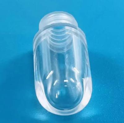 China 1100 Degrees Work Temperature Fused Silica Transparent Threaded Tube With One End Closed Design for sale