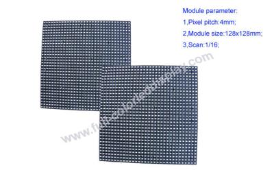 China Farbenreicher Betrachtungswinkel 140 des LED-P4 Anzeigen-Moduls 128 x 128 Innenmillimeter breites ° °/120 zu verkaufen