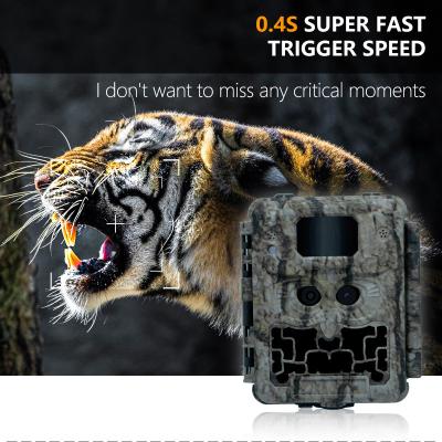China Jachtcamera KW591 zonder gloed dubbele sensoren 1080P waterdicht IP67 0.4s trigger snelheid tot 512GB opslag Jachtcamera Te koop