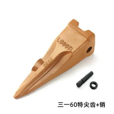 China Steel Tipped Shovel Bucket Teeth Of Excavator 0.5 Inches For Tough Soil And Digging for sale