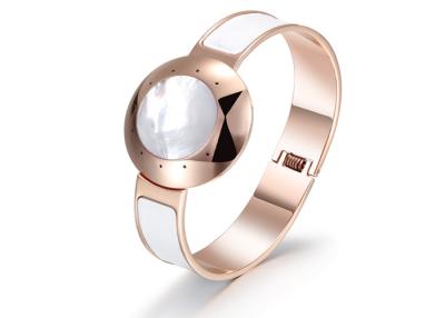 Cina Braccialetti astuti bianchi di forma fisica dell'IOS Bluetooth dell'Rosa-Oro con la gestione di sonno in vendita