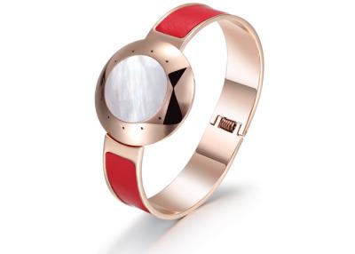 Cina Pedometro impermeabile dell'Rosa-Oro dell'IOS di APP di attività del braccialetto astuto rosso di Bluetooth in vendita