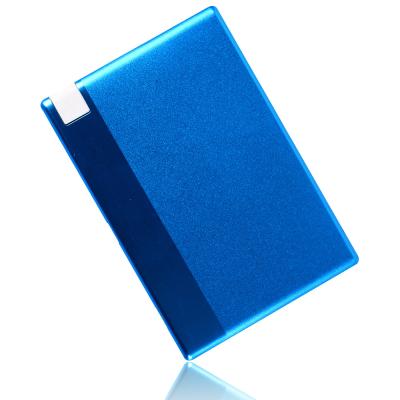Cina Mini caricatore portatile ricaricabile di USB del taccuino ultrasottile blu, linea nascosta in vendita