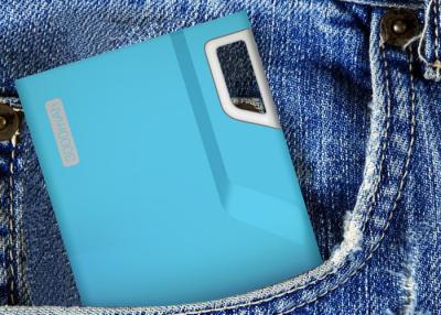 中国 リチウム ポリマーが付いている細い 3000mah 小型 USB の携帯用充電器の青 販売のため