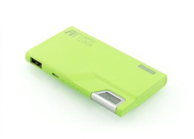Cina La mini Banca ultrasottile verde 3000mah di potere con protezione di cortocircuito in vendita