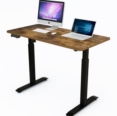 Cina Disegno personalizzato Legno piccolo ufficio per la casa Laptop scrivania mini bar Contatore elettrico Altezza regolabile base del tavolo 2 gambe Assemblaggio 25mm/s in vendita