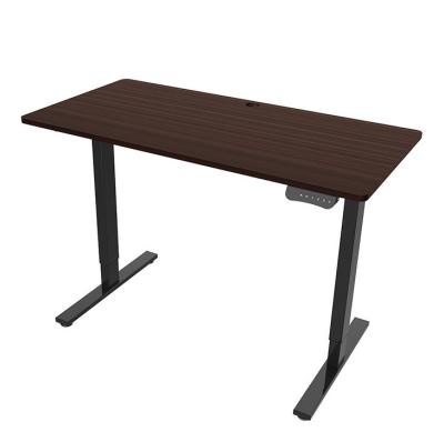 Cina Home Office Palestra Computer elettrico con tavolo regolabile in altezza con disegno a grano di legno in vendita