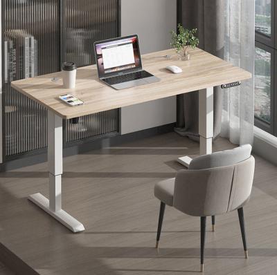 Cina 80 kg Walnut Legno Home Office Stazione di lavoro Computer Seduta Stand Table con Up/Down e Memory Setting Operation Panel in vendita