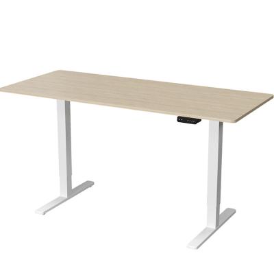 Cina Smart Office Computer Lift Table con regolazione elettrica dell'altezza e stile legno di noce in vendita