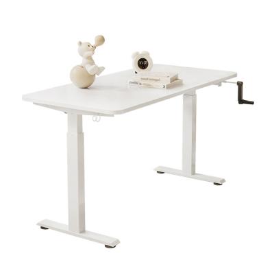 Cina Office Computer Working Manual Altezza regolabile scrivania Tavolo in legno per ufficio domestico in vendita