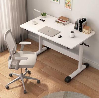 Cina Cornice Colore Bianco Custom Meccanico In Legno Manuale Seduta Standing Tavola Altezza regolabile in vendita